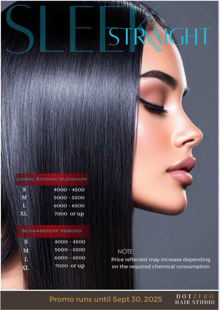 Hair Service Promo - DOT ZERO Hair Studio