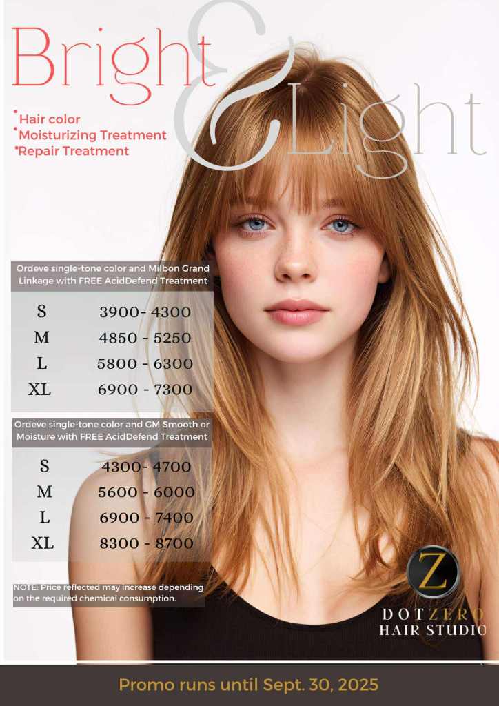DOT ZERO Hair Studio and MARS Hair Salon Promo - DOT ZERO Hair Studio ...
